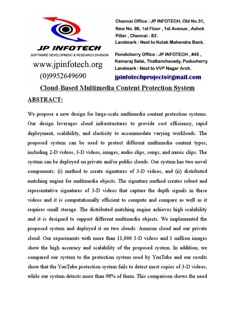 Cloud Based Multimedia Content Protection System Pdf Cloud 7664