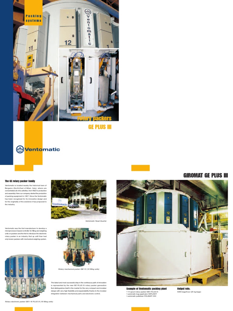 Rotary Packers | PDF | Machines | User Interface