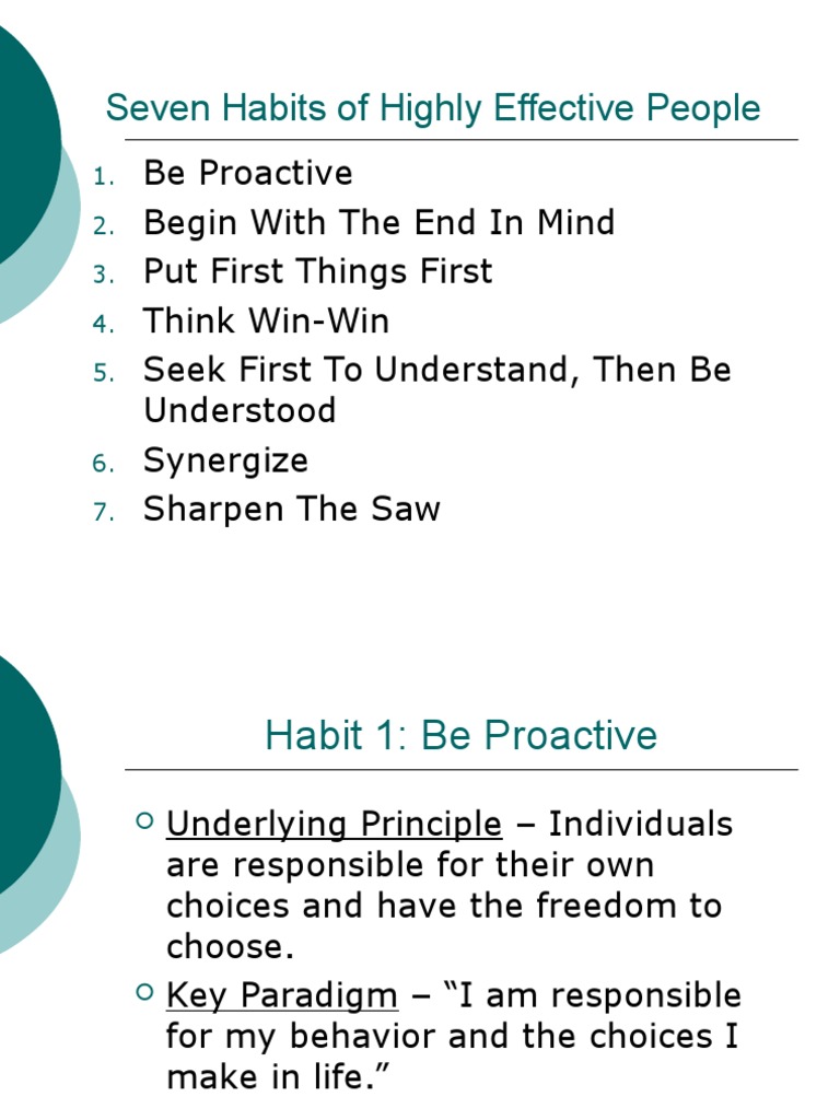 7 Habits | Habits | Paradigm