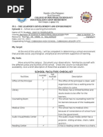 Checklist of Classroom Facilities | PDF