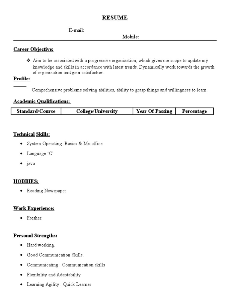 Flexibility and Adaptability in Resume | PDF