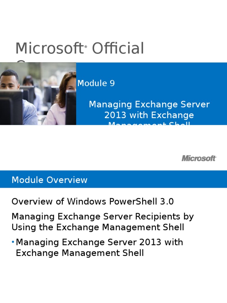 Microsoft Official Course: Managing Exchange Server 2013 With Exchange ...