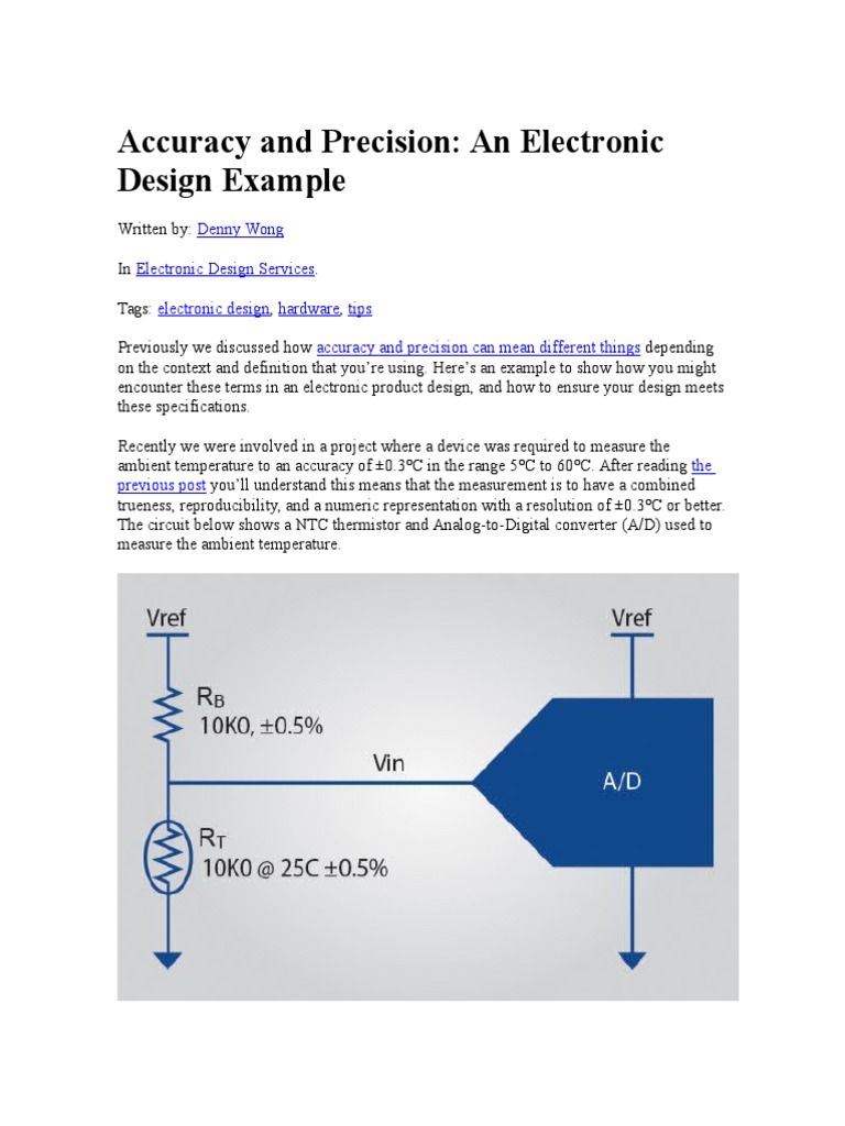 Accuracy in Electronic Design Explained | PDF | Accuracy And Precision ...