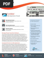 Datasheet FortiWeb Series | PDF | Denial Of Service Attack | Proxy Server