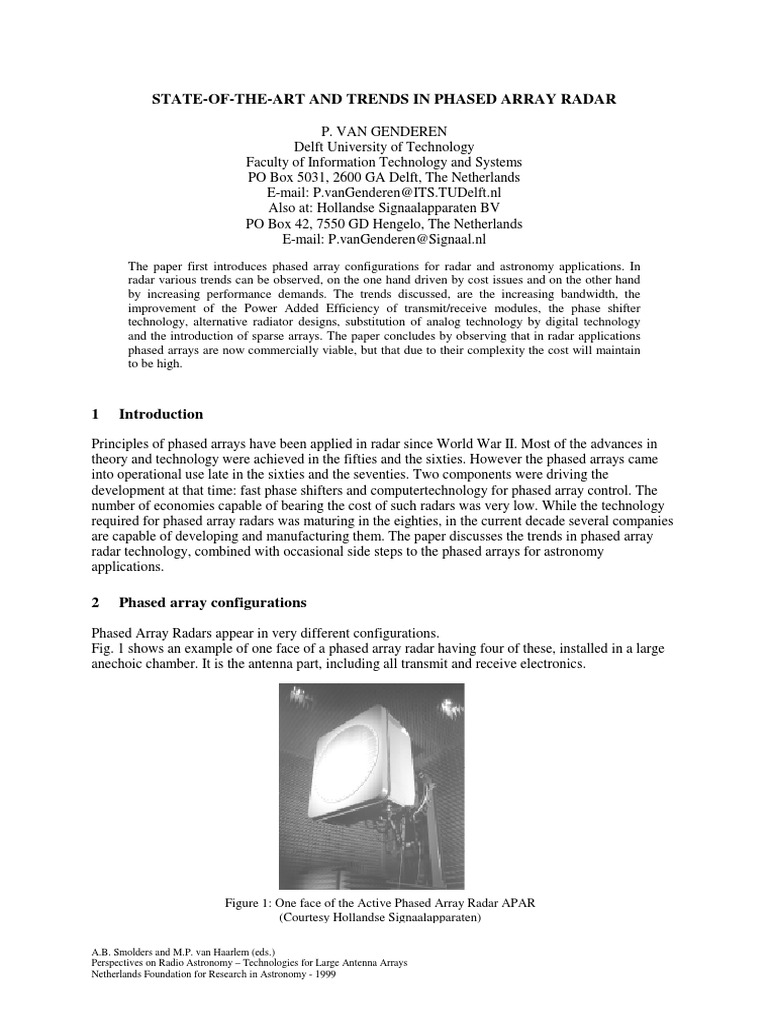 Phased Array Radar | PDF | Antenna (Radio) | Dielectric