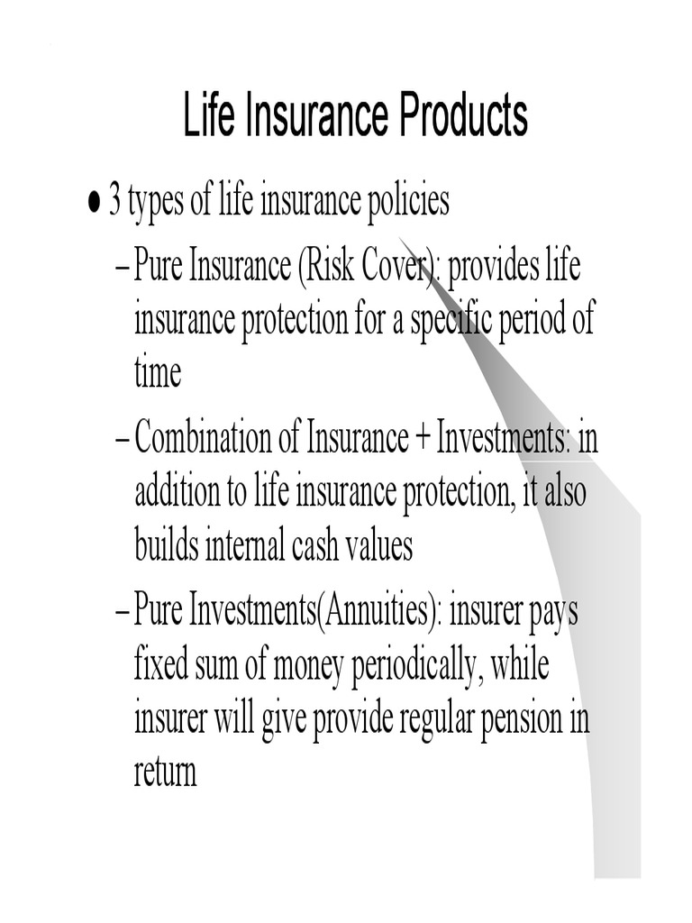 Life Insurance Products Life Insurance Products | PDF | Life Insurance ...