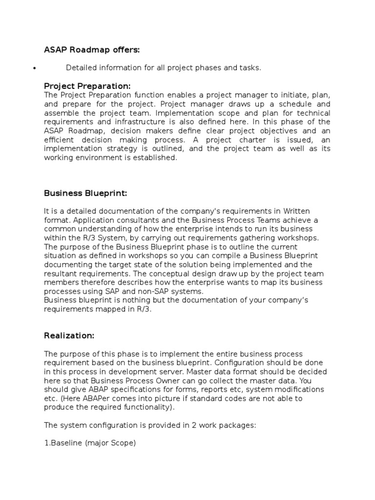 ASAP Roadmap Offers | PDF | Business Process | Systems Engineering