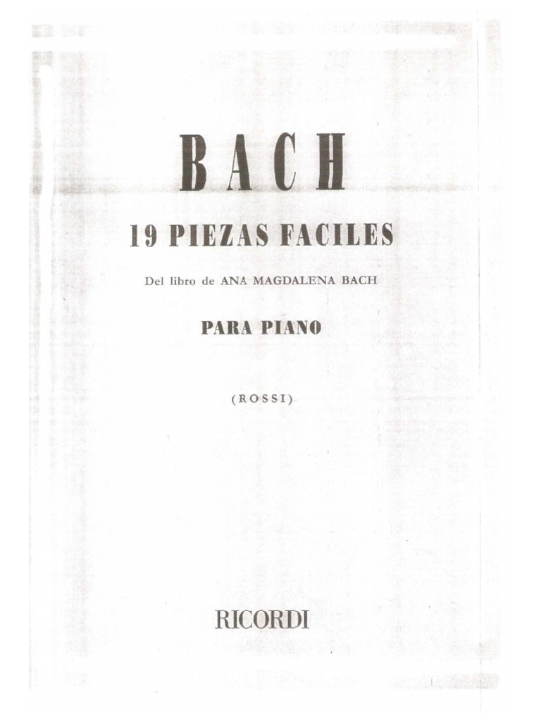 Bach For Early Grades, Book 1 | PDF | Entertainment (General)