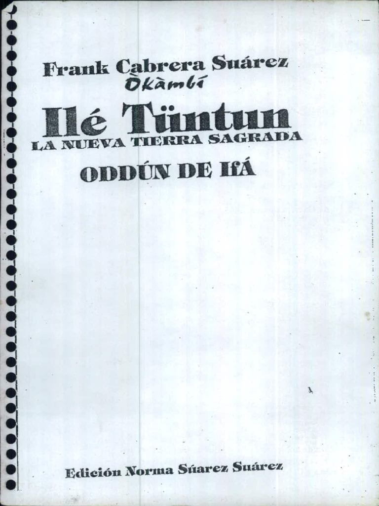 Libro Oddun de Ifa Frank Cabrera Ile Tun Tun | PDF