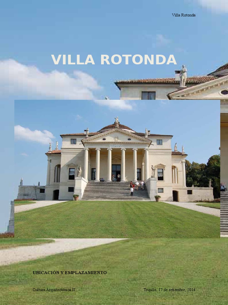 Villa Rotonda: Arquitectura de Palladio | PDF | Diseño arquitectonico ...