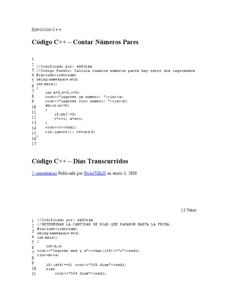 Ejercicios C | PDF | C ++ | Zodíaco