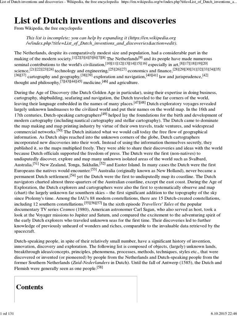 List of Dutch Inventions and Discoveries - Wikipedia, The Free ...