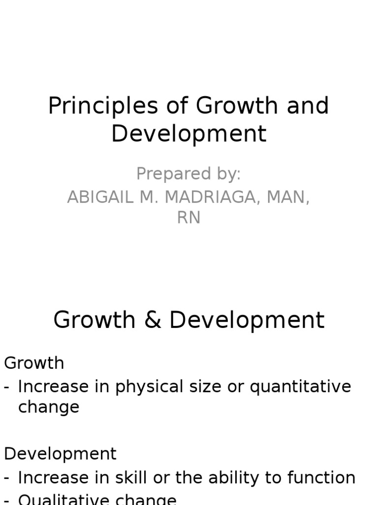 Principles of Growth and Development | Id | Cognitive Development