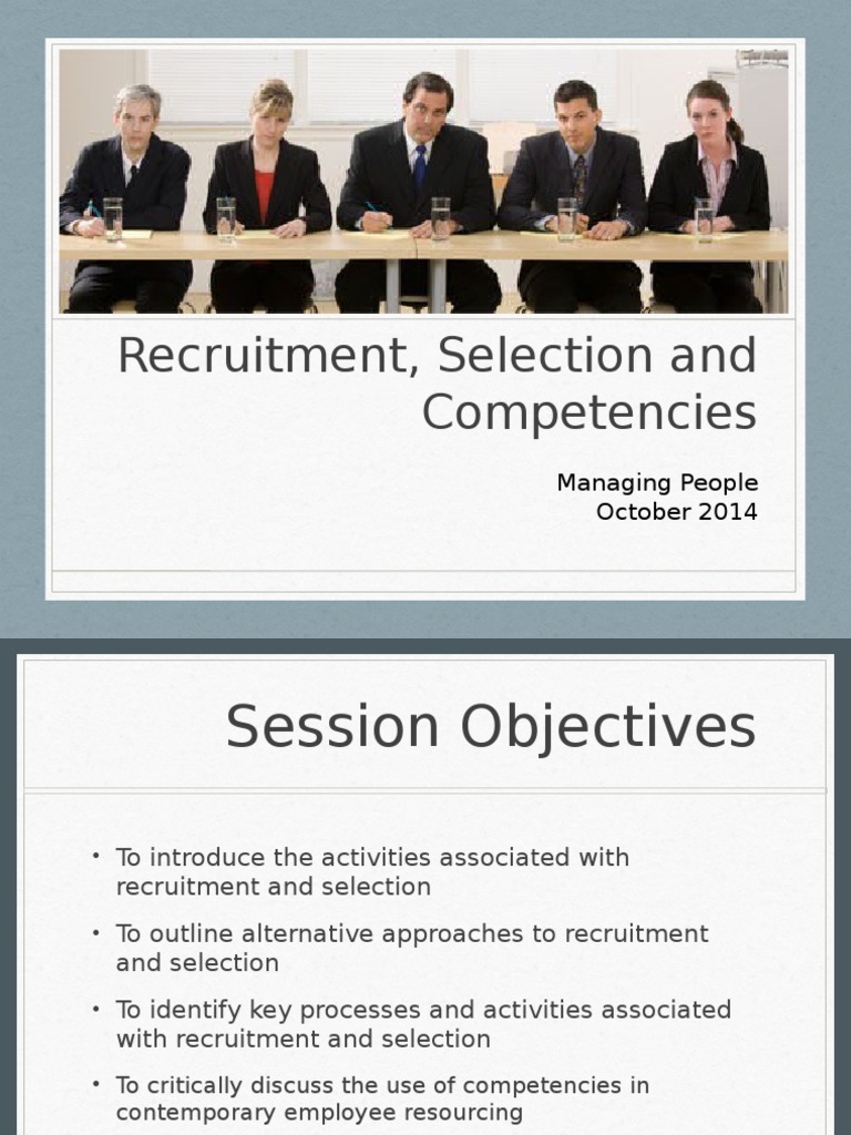 3b Recruitment and Selection | PDF | Competence (Human Resources ...