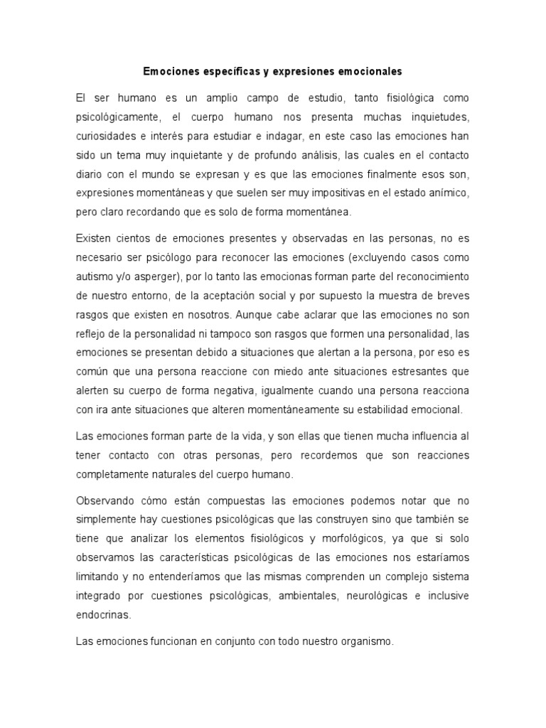 Las Emociones: Introducción | Sistema límbico | Emociones