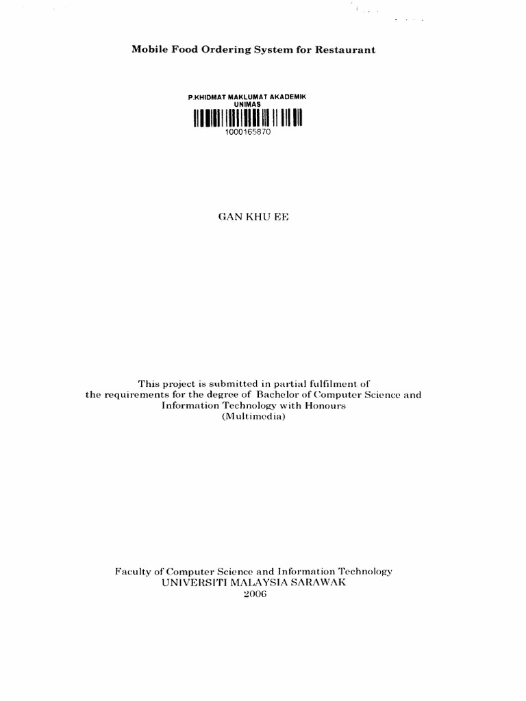 Mobile Food Ordering System Overview | PDF | Software Prototyping ...