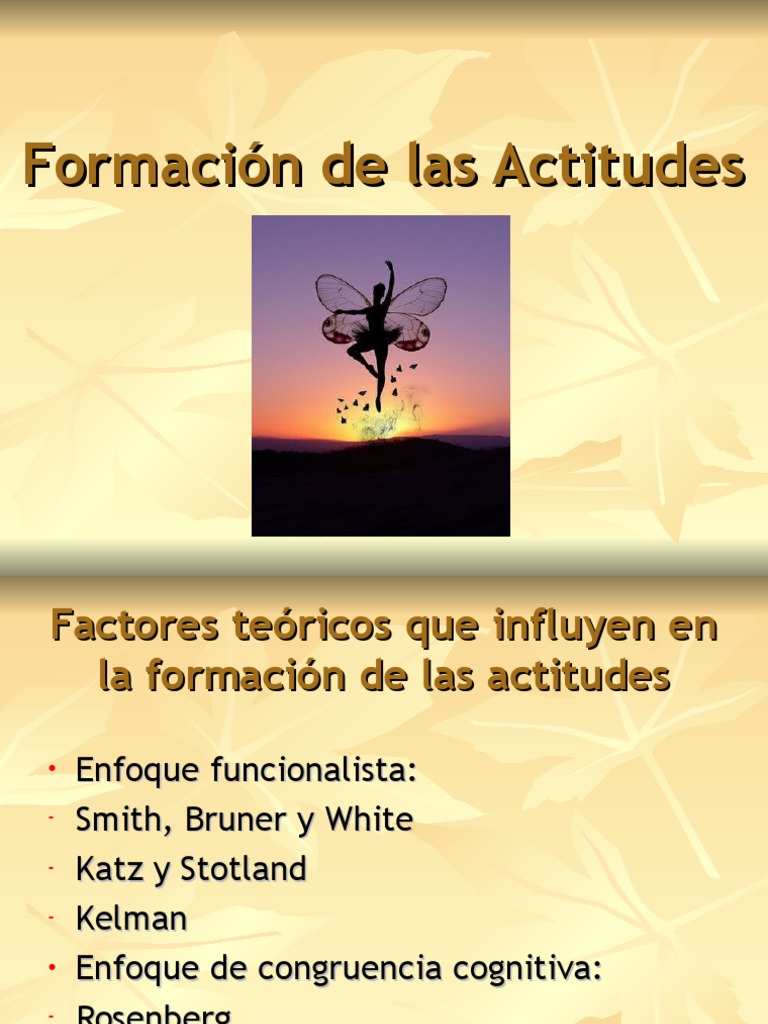 Formacion de Las Actitudes | PDF | Actitud (psicología) | Aparición