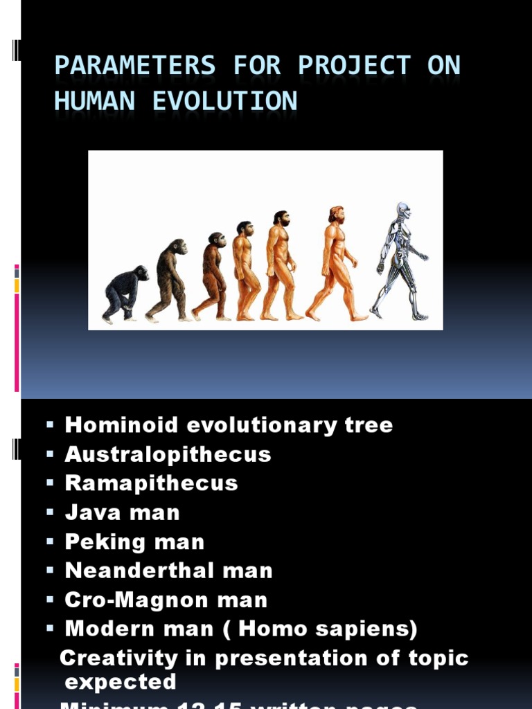 Parameters For Project On Human Evolution | PDF | Human Evolution ...