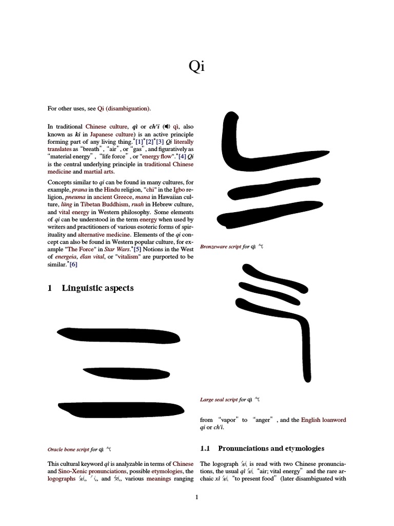 Qi PDF | PDF | Qi | Qigong