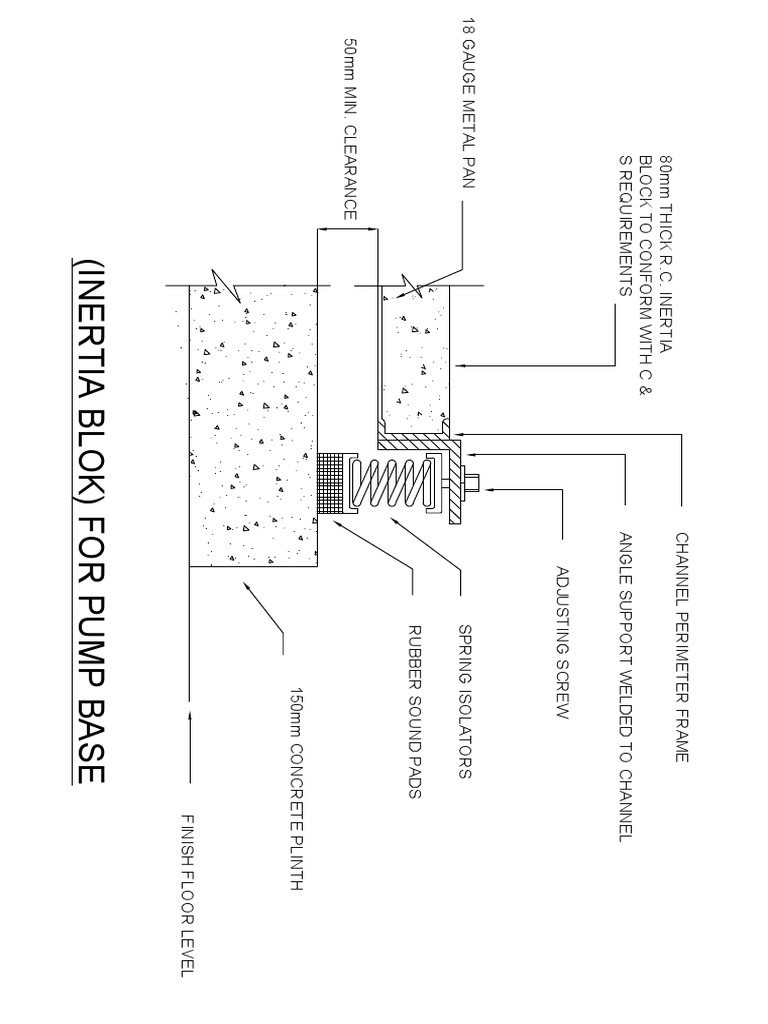 Inertia Block For Pump Base | PDF