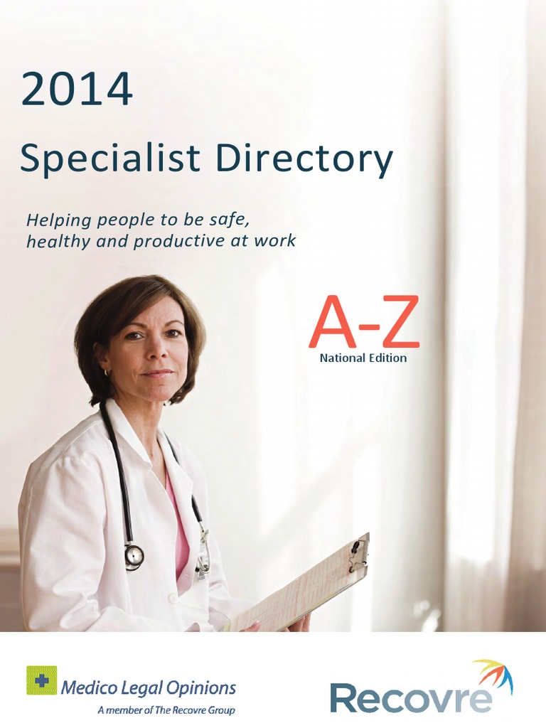 2014 Recovre Specialist Directory | PDF | Psychiatrist | Psychiatry