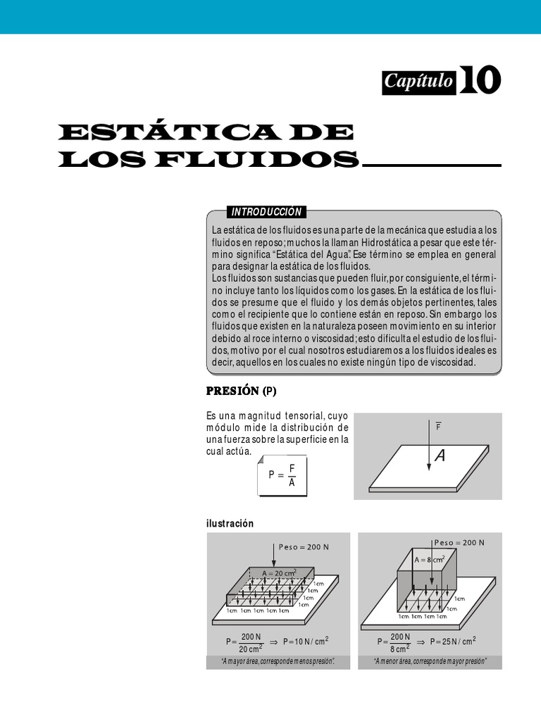 Estática de Los Fluidos | PDF