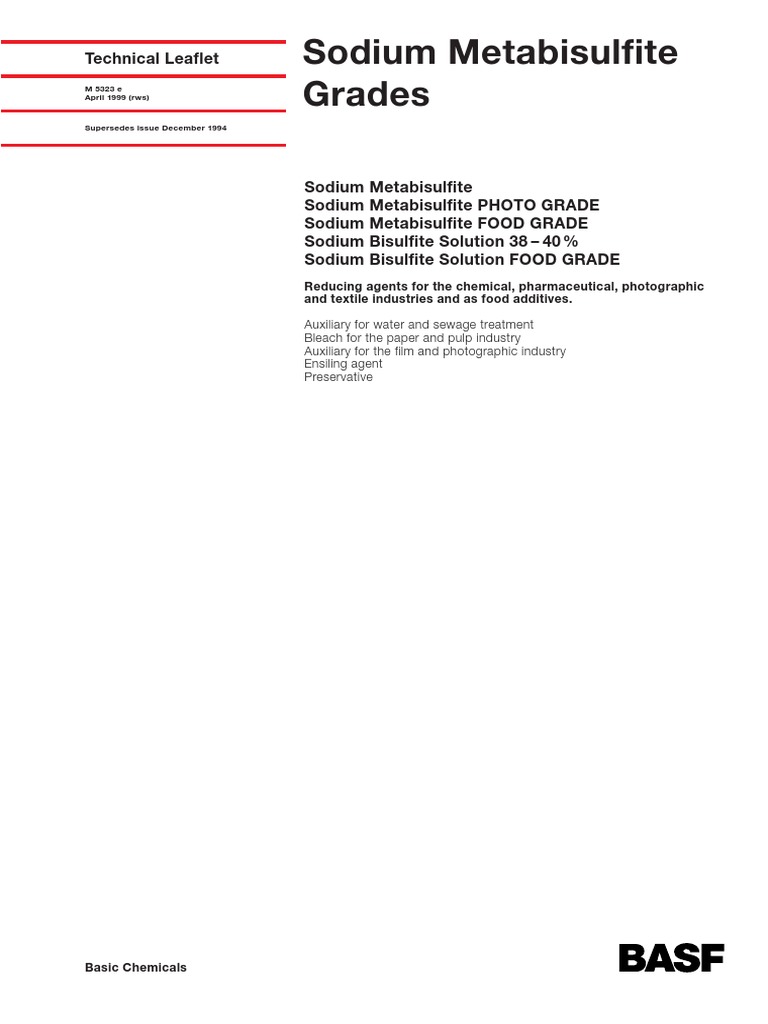 SMBS Grades | PDF | Sodium | Bleach