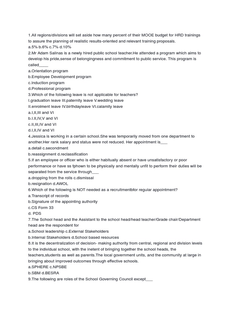 AP 8 Reviewer 2 | Teachers | Quality Of Life