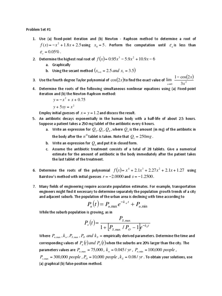 Newton-Raphson and Secant Methods | PDF | Teaching Methods & Materials