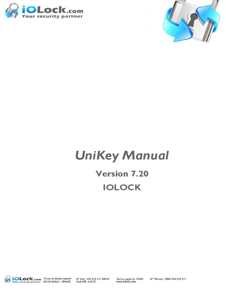 Unikey Manual 7.20 Uk | PDF | Computer Architecture | Digital Technology