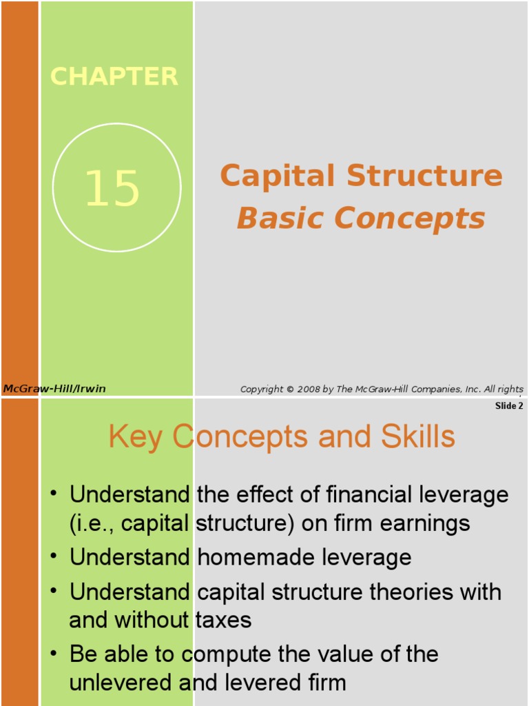 Capital Structure: Basic Concepts | PDF | Capital Structure | Euro