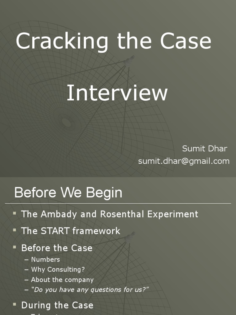 Cracking Case Interviews | PDF | Strategic Management | Business