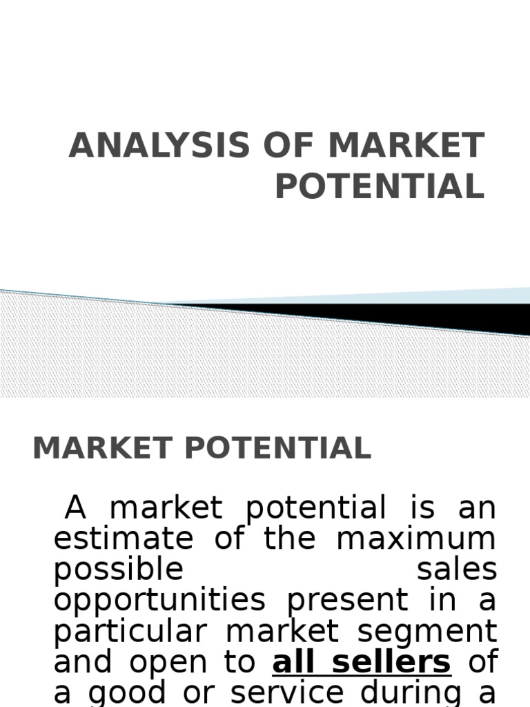 Market vs Sales Potential Analysis | PDF | Forecasting | Market Analysis
