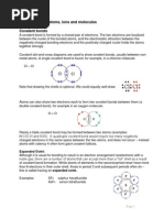 Polarity of Molecules Hand-Out | PDF | Chemical Polarity | Covalent Bond