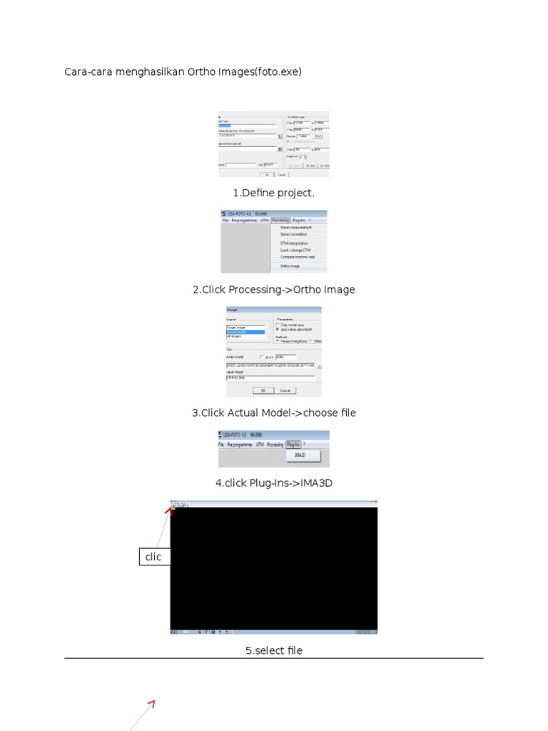 Generate Ortho Images: Step-by-Step Guide | PDF