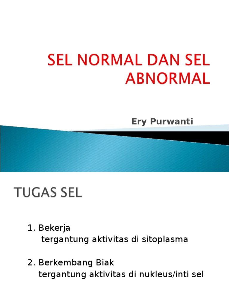 Sel Normal Dan Sel Abnormal | PDF