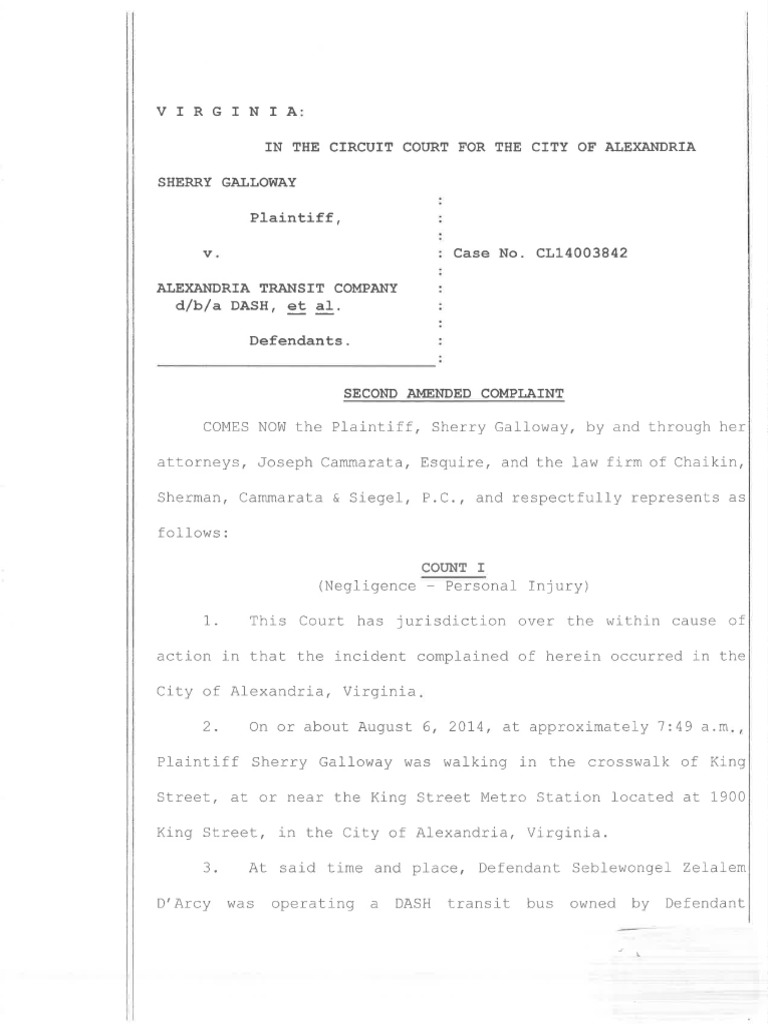 Galloway-Second Amended Complaint | PDF