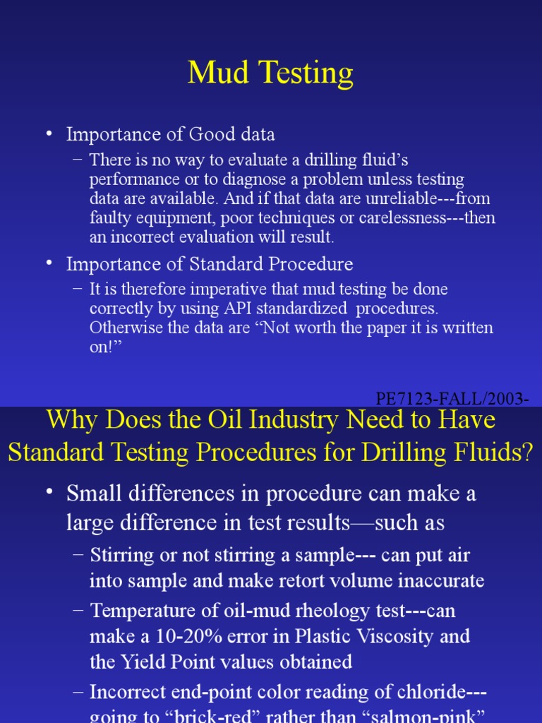 Mud Testing | Download Free PDF | Titration | Chemistry
