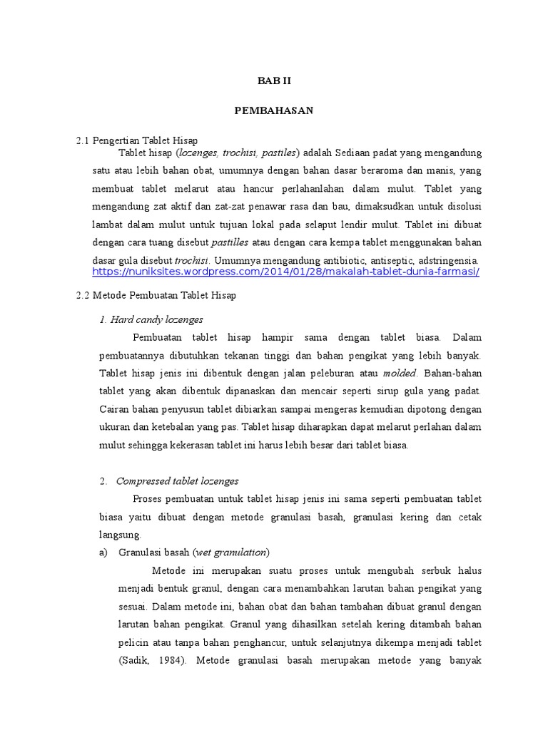 Tablet Hisap | PDF