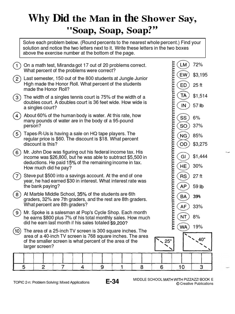 Pizzazz Book e Ration and Props Coordinate Graphing Eqations 34 | PDF