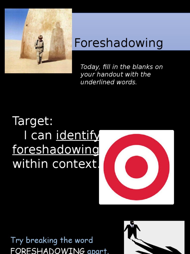 Foreshadowing Lesson 2 | PDF | Mystery, Thriller & Crime Fiction | Poetry