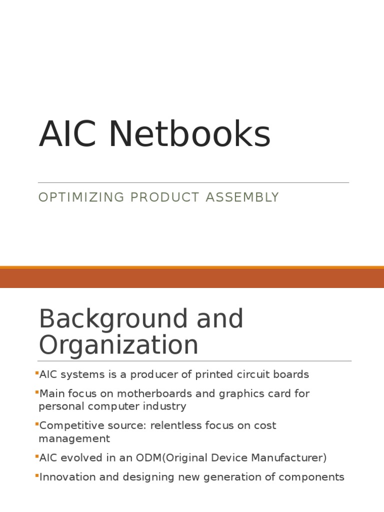 AIC Netbooks | PDF