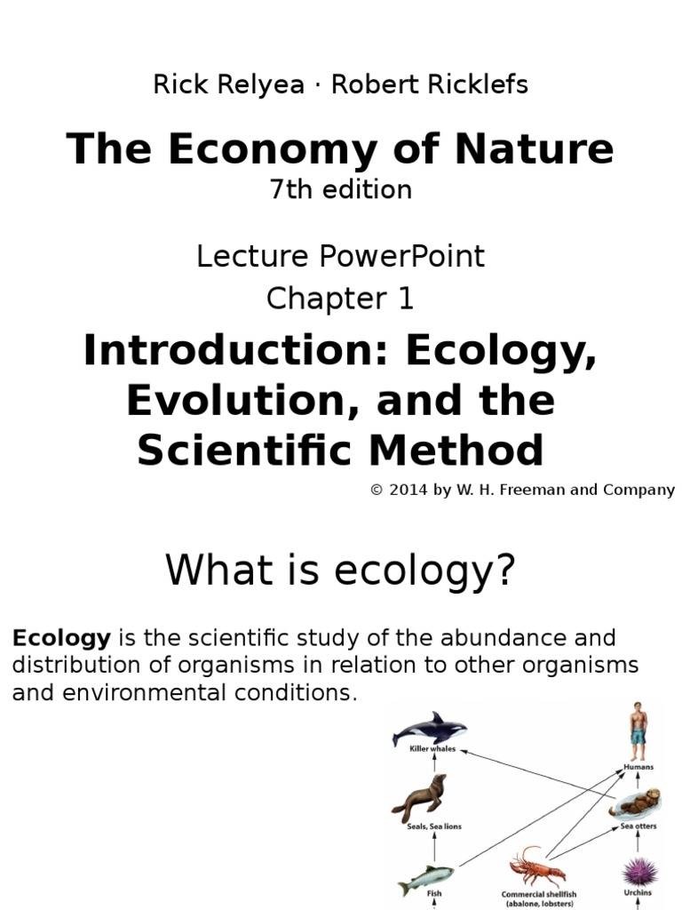 Ricklefs Lecture PPT Ch01-3 | PDF | Ecology | Ecosystem