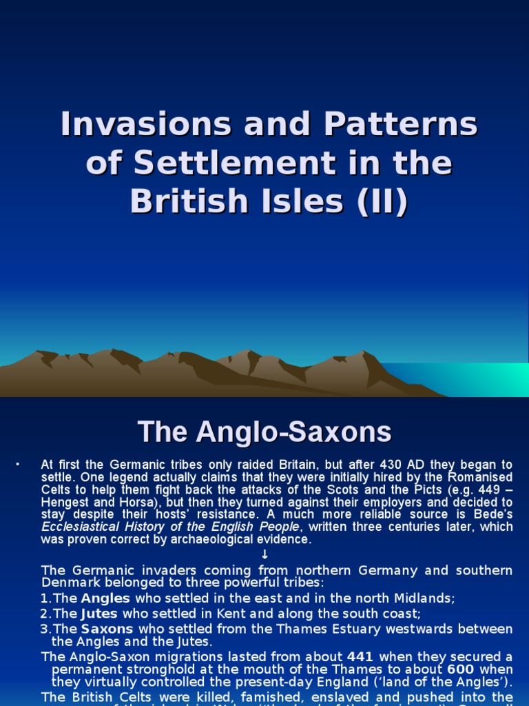 British History and Civilisation. Lecture 1.2. | PDF | Anglo Saxons ...