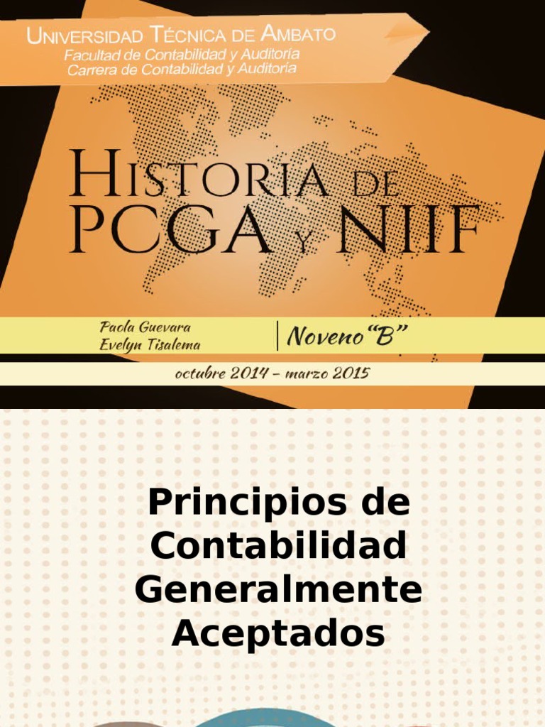 Pcga | PDF | normas internacionales de INFORMACION FINANCIERA | Contabilidad