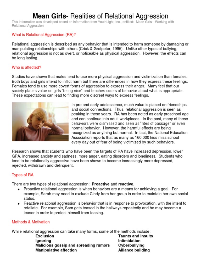 Mean Girls | PDF | Aggression | Social Psychology