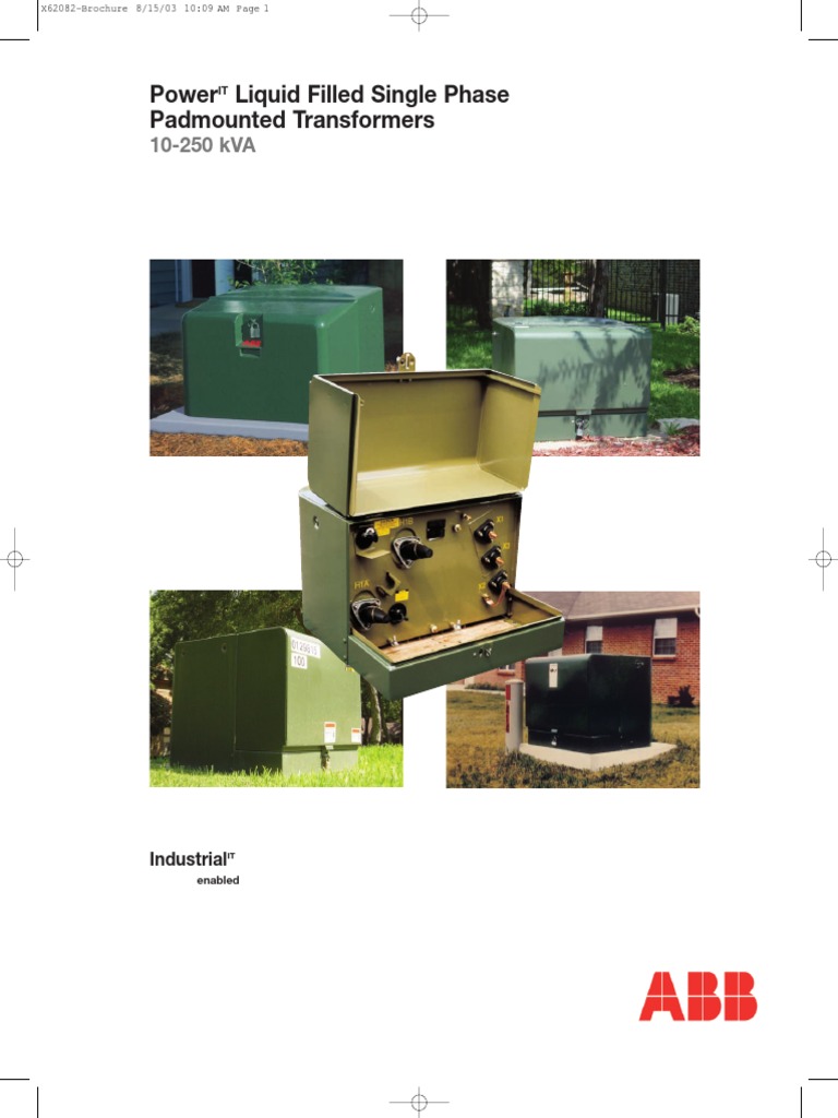 Power Liquid Filled Single Phase Padmounted Transformers: Industrial | PDF | Transformer | Fuse ...
