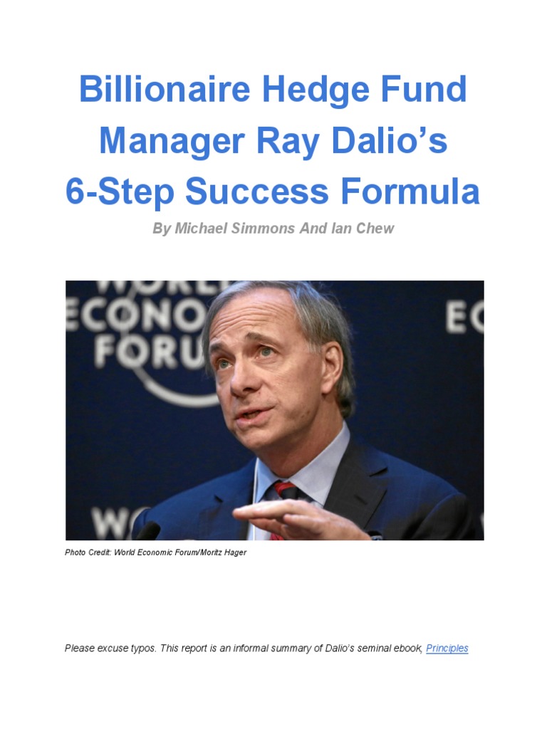 Dalio's Success Formula for Leaders | PDF | Economies | Investing