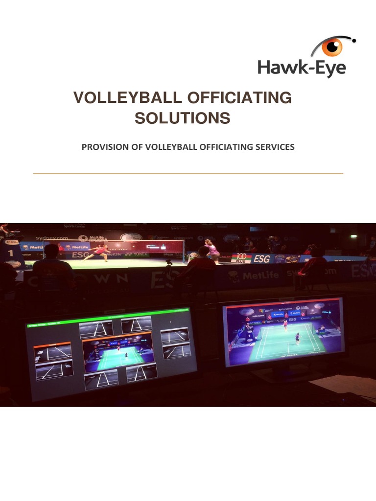 Hawk-Eye Volleyball Officiating Solutions | PDF | Volleyball | Television