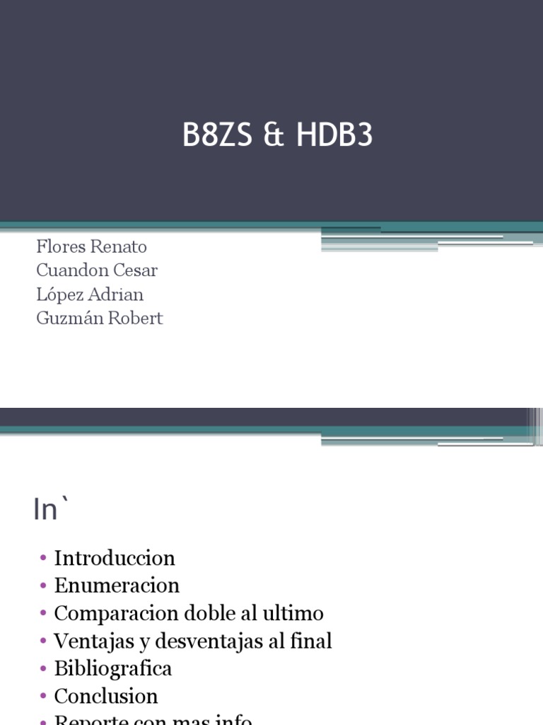 B8ZS & HDB3 | PDF | Tecnología de medios | Datos de computadora